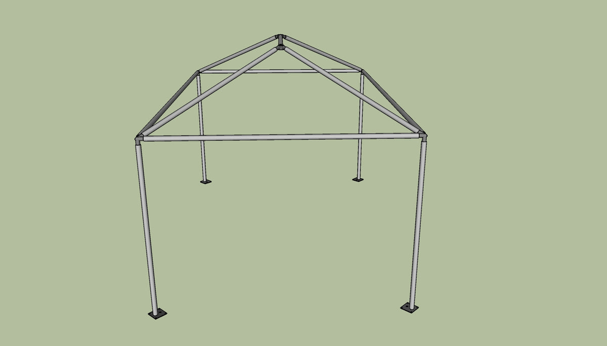 10' x 15' High Peak Frame Tent - With Premium Tension Cover – Ohenry ...
