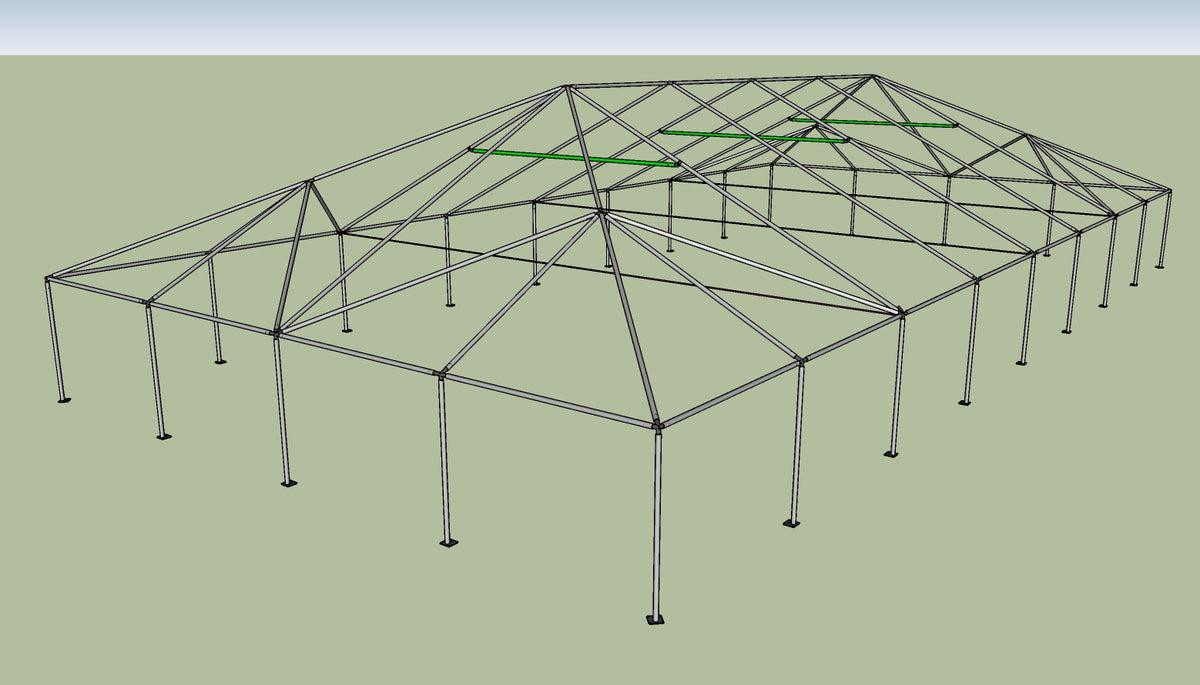 40' x 80' Frame Tent With Expandable Top (4-sections) – Ohenry Party Tents